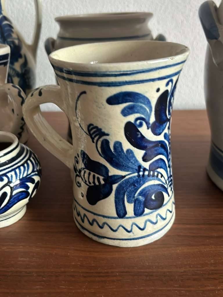Keramik weiß blau Set, € 125,- (4813 Altmünster) - willhaben